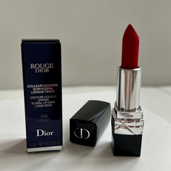 Dior | Makeup | Dior Rouge Dior Lip Color 999 Velvet | Poshmark